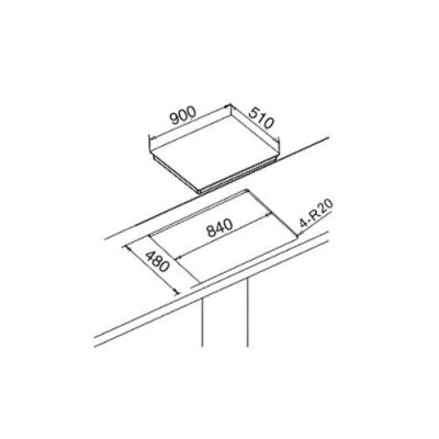 PM950STGB Built-in Cooker Hob - Newmatic Kitchen Appliances
