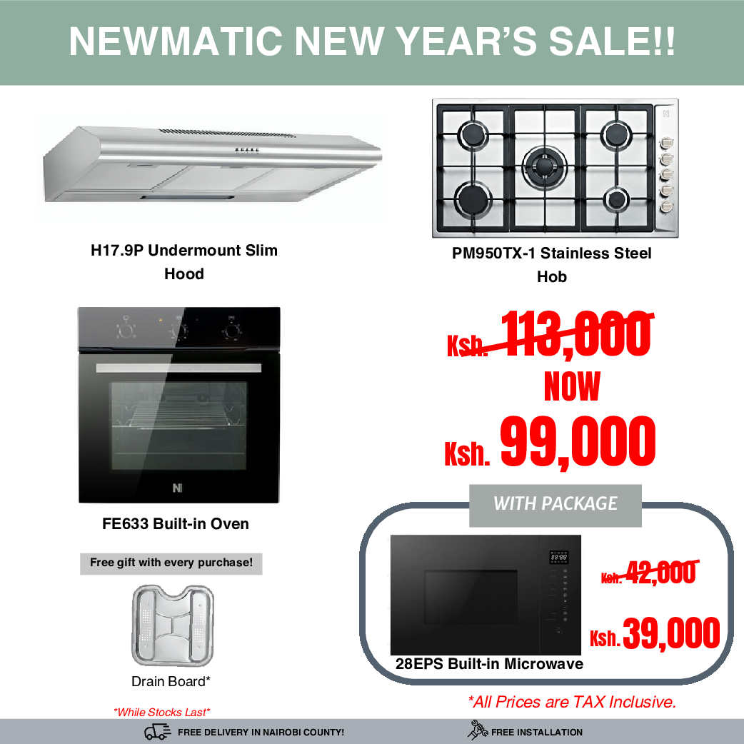 90CM Exclusive New Year's Package Offer - Newmatic Kitchen Appliances